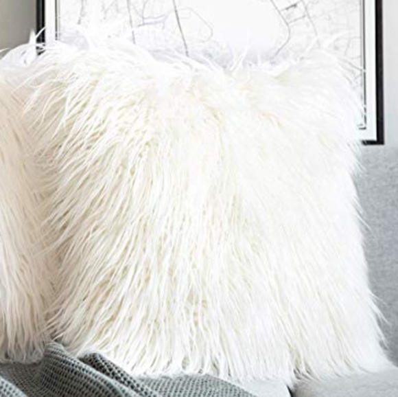 Accents | New Cream Fuzzy Pillow 22x22 | Poshmark